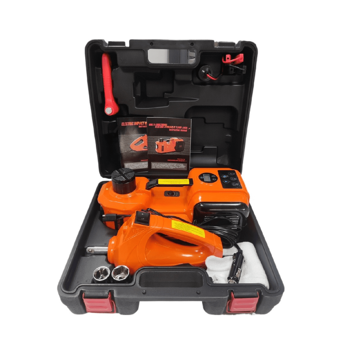 Portable Electric Car Jack, 5 Ton Hydraulic Lift - with Electric Impact ...