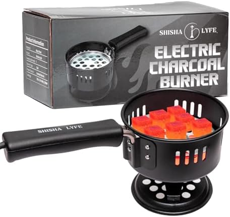 Portable Electric Charcoal Burner - 500W Fast Heating | Stainless Steel ...