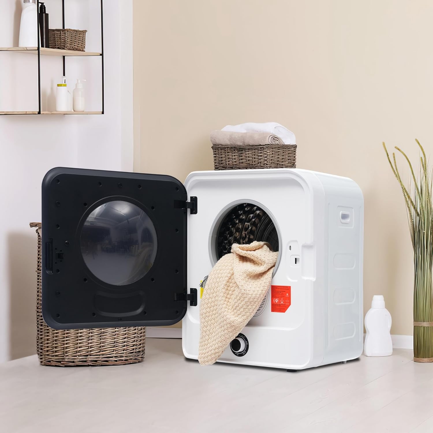 Portable Electric Clothes Dryer, 58dB Multi-Filtration Stainless Steel ...