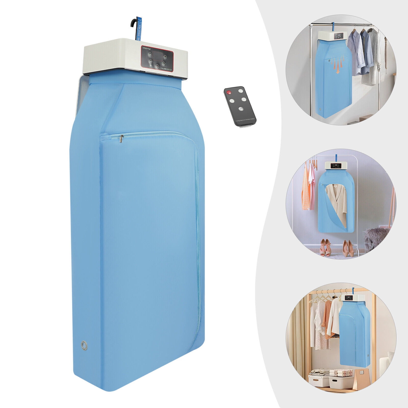 Portable Electric Clothes Dryer Hot Air Heater Dryer Machine Wardrobe ...