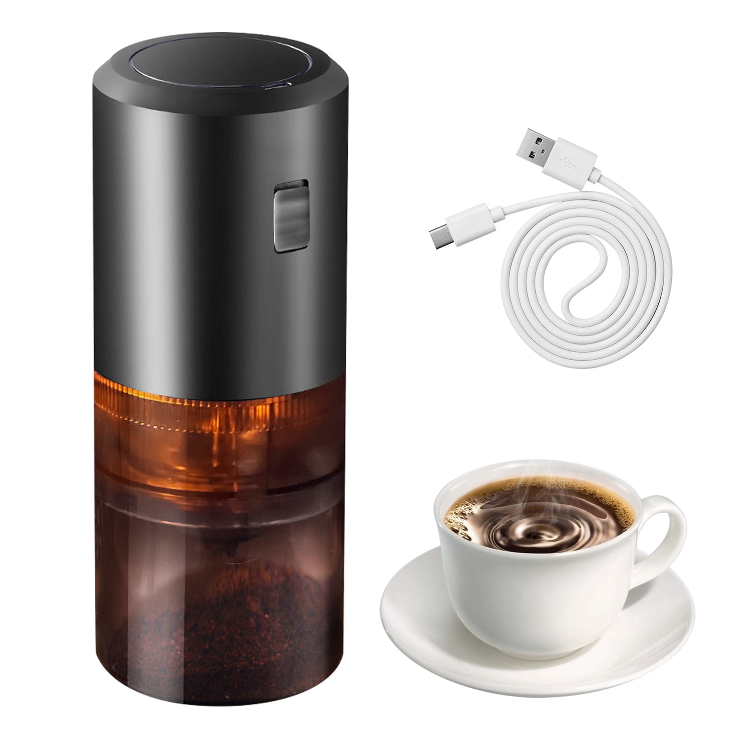 Portable Electric Coffee Grinder with 5 Adjustable Grinder Settings ...