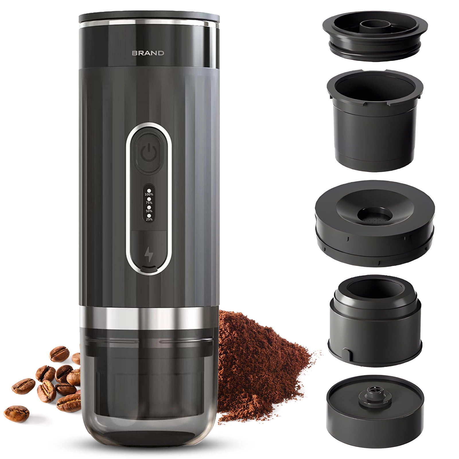 Portable Electric Espresso Coffee Machine Cordless Heating 3oz Single ...