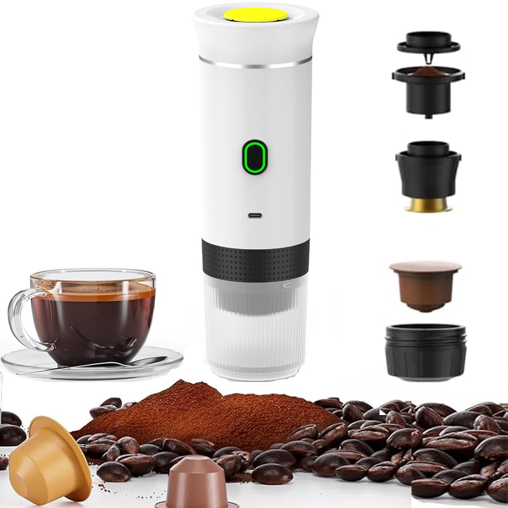 Portable Electric Espresso Machine, Mini Travel Coffee Maker, 2 in 1 ...