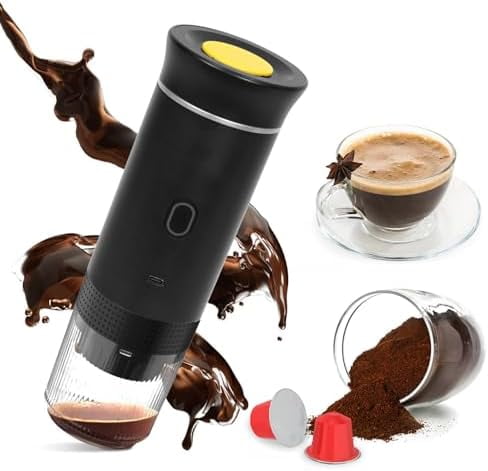 Portable Electric Espresso Machine, Travel Coffee Maker with USB-C ...