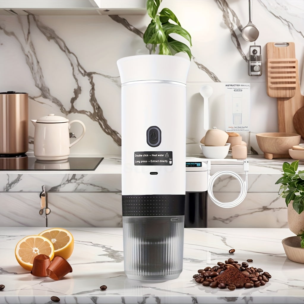 Portable Electric Espresso Machine: USB-C Fast Charging & Self-Heating ...