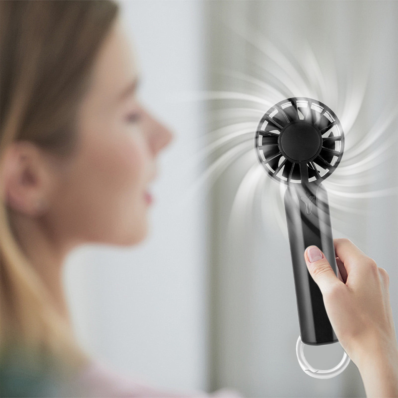 Portable Electric Fan, Foldable Desk Top, 4 Blades Quiet Air, For Home ...