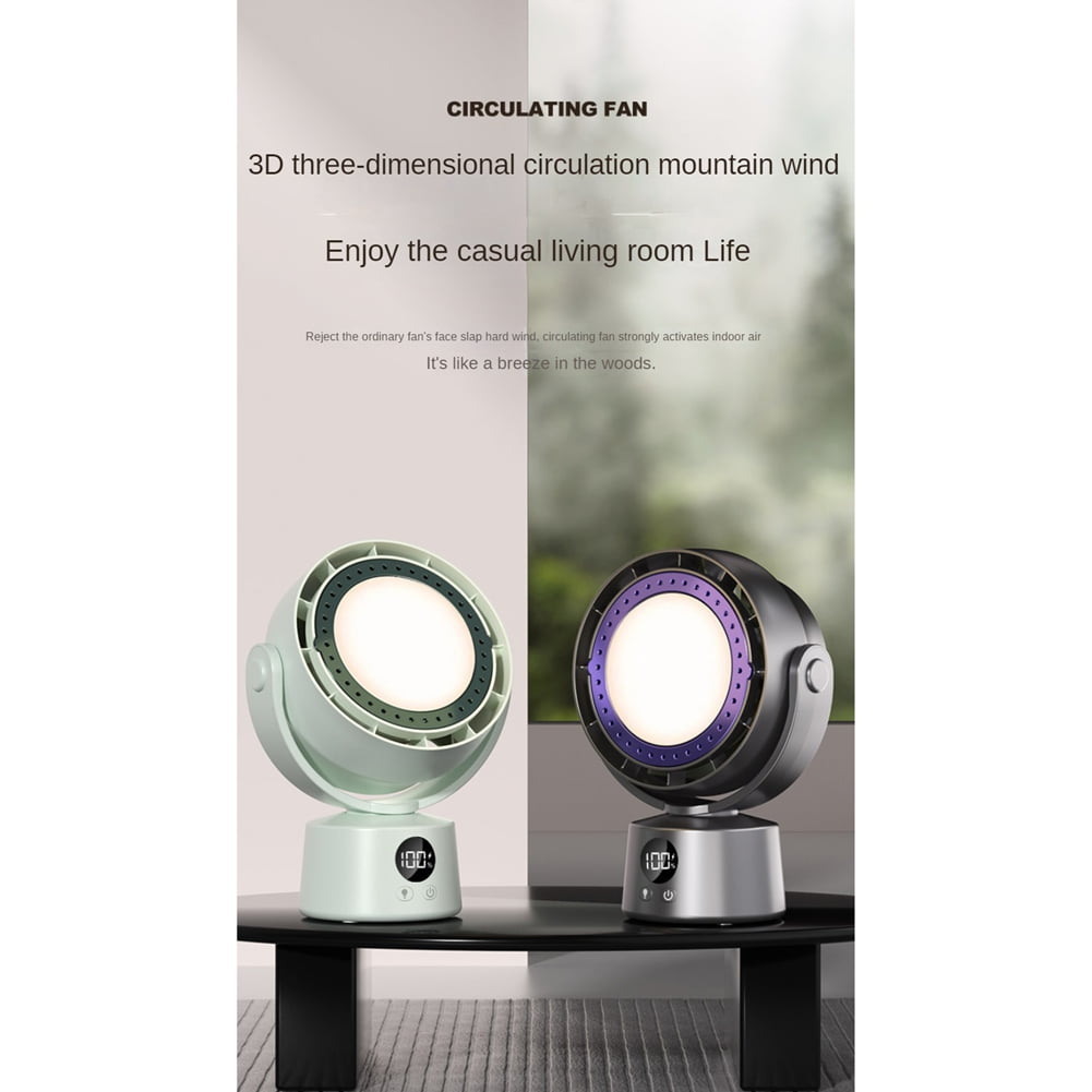 Portable Electric Fan Multifunctional Wireless Air Circulator Desktop Wall Ceiling Fan Air ...