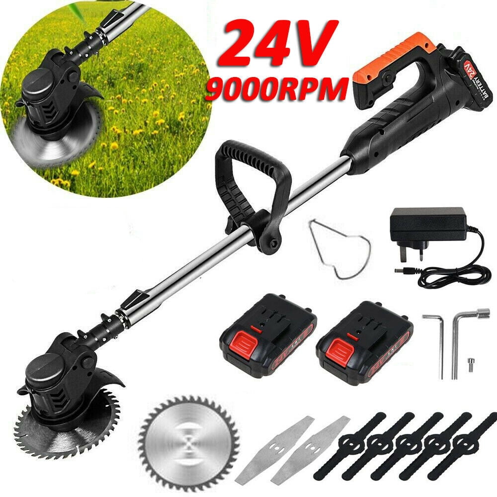 Portable Electric Grass Trimmer, 24V Power Grass Trimmer Lawn Edger ...