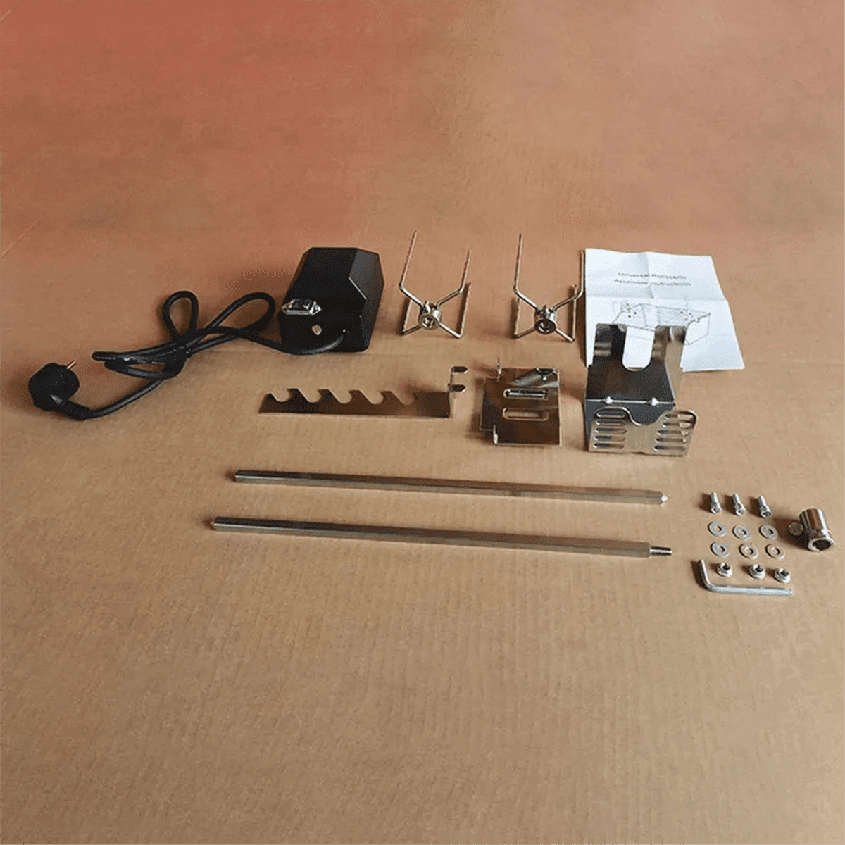 Portable Electric Grill - Deluxe Motorized Gas Grill with Rotisserie ...