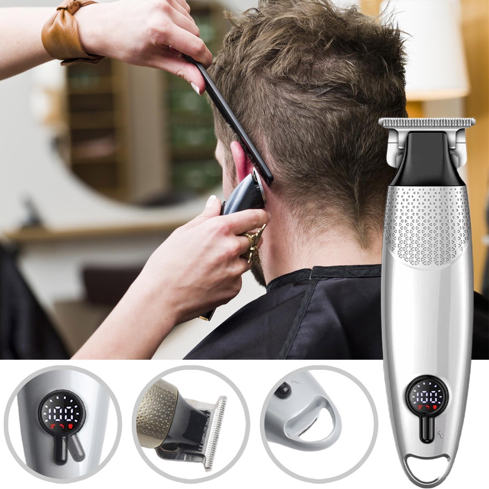 Portable Electric Hair Clipper, Rechargeable Fast Hair Cutting ...