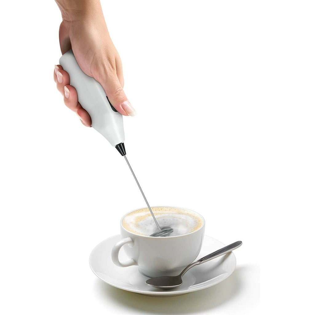 Portable Electric Hand Mixer Fast Handheld Drink Mixer with Stainless ...