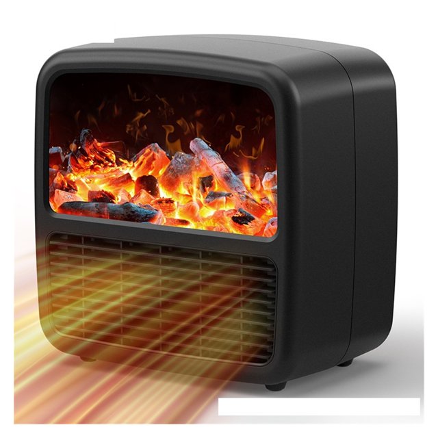 Portable Electric Heater Household 3D Electric Simulation Flame PTC ...