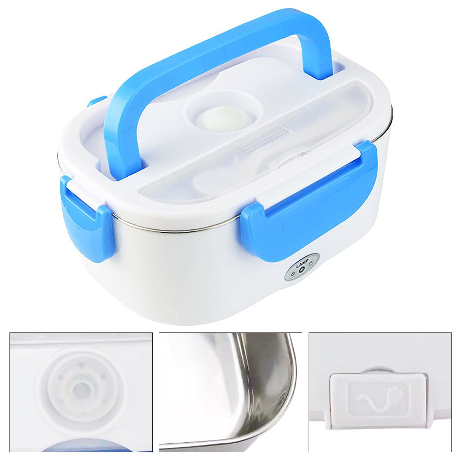 Portable Electric Heating Lunch Box Food Heater 1.05L Fast Heating Food ...