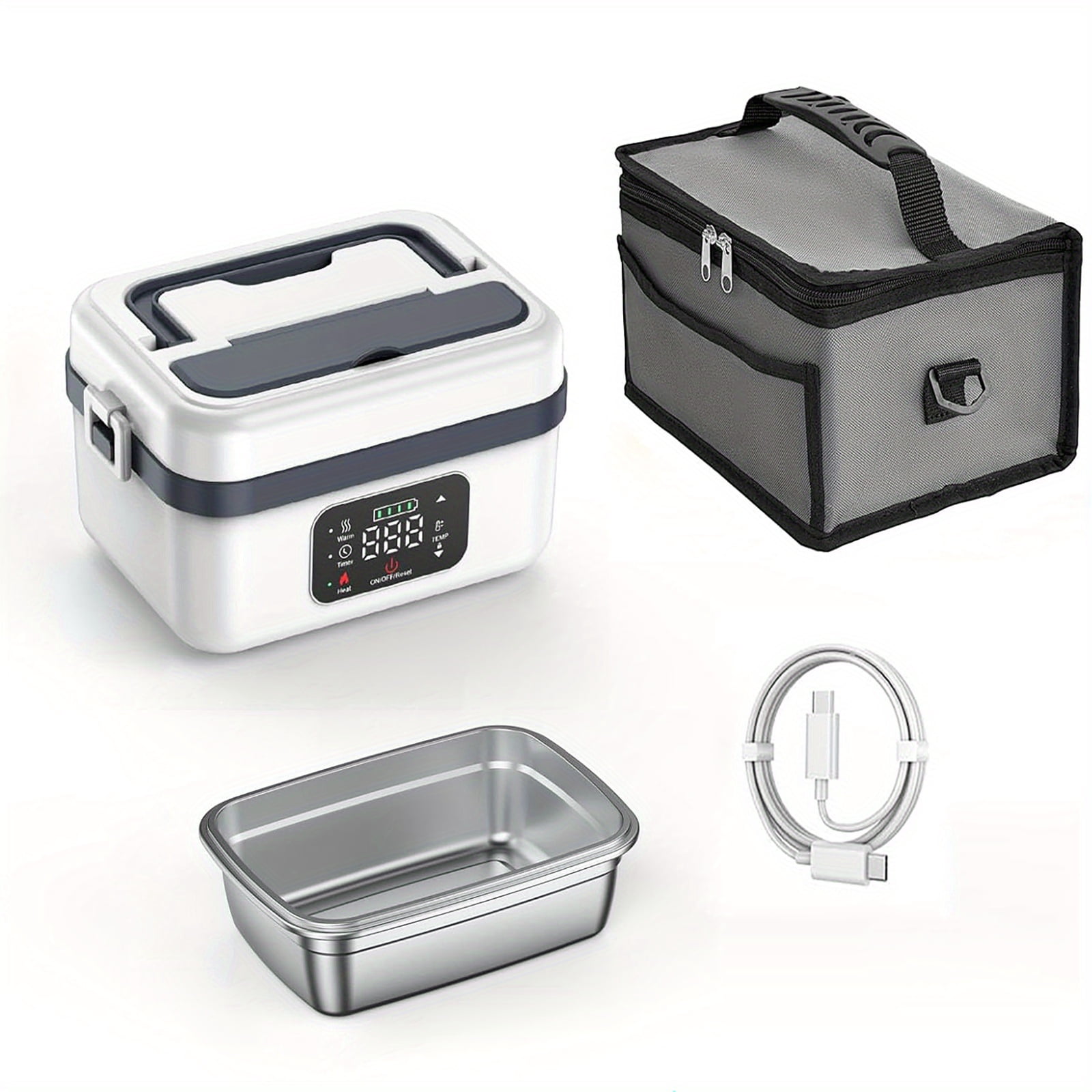 Portable Electric Insulated Lunch Container with High Capacity 304 ...