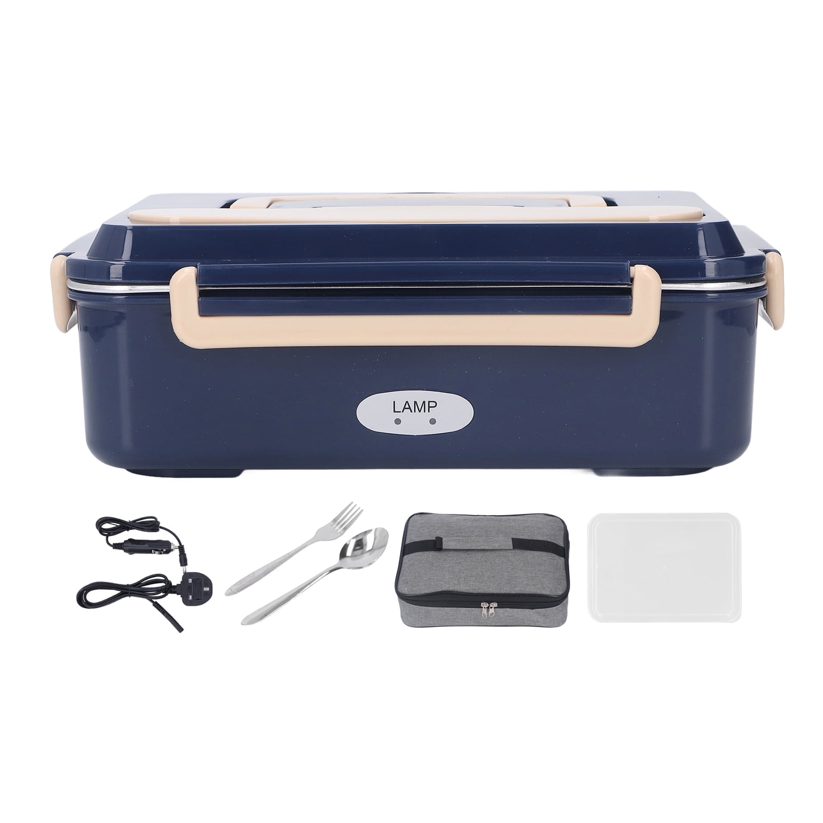 Portable Electric Lunch Box 304 Stainless Steel Waterless Long Lasting ...