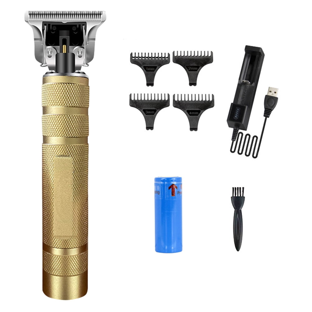 Portable Electric Pro Cordless Trimmer Wireless Hair Clipper Set USB ...