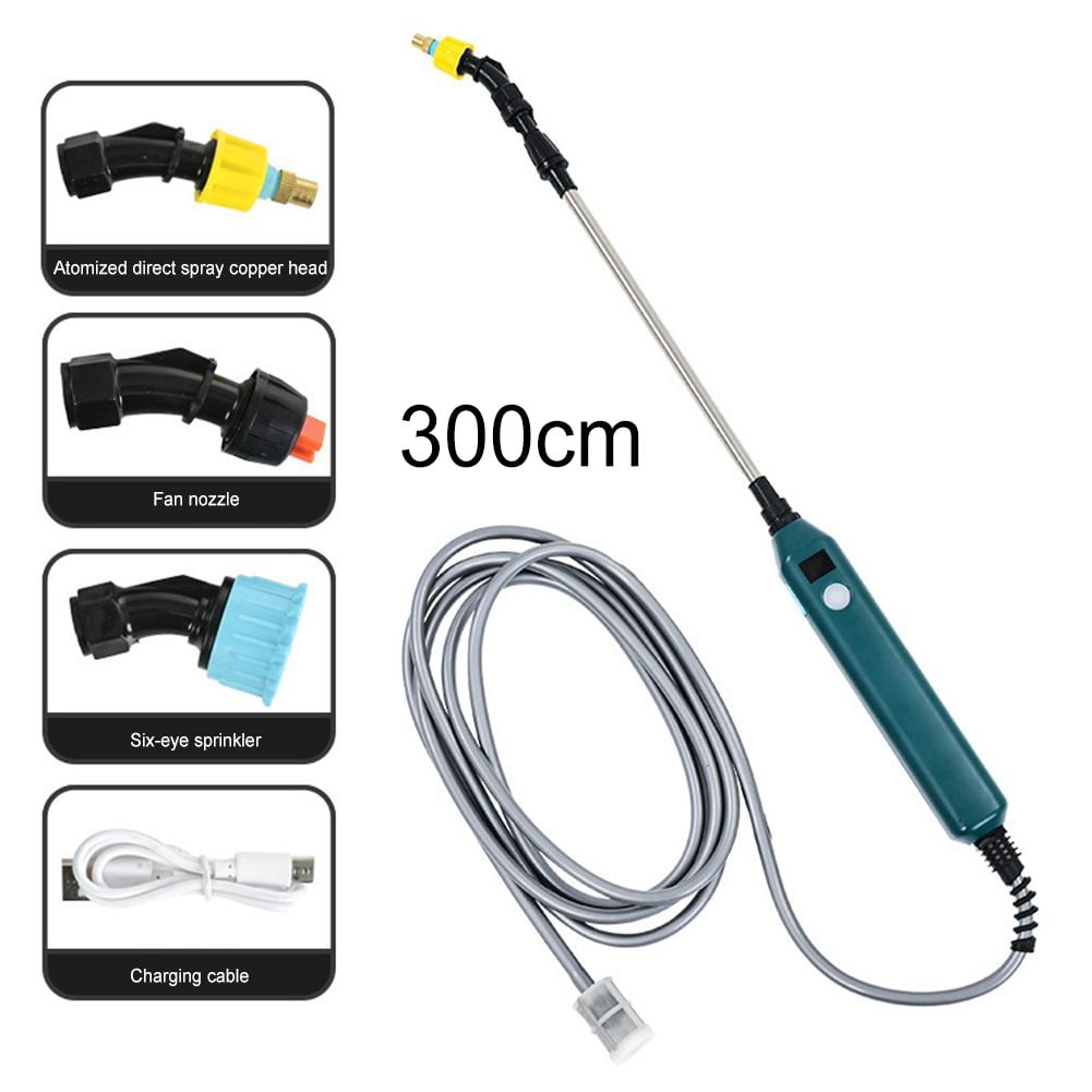 Portable Electric Sprayer with 2400mAh Battery, 3 Nozzles, High ...
