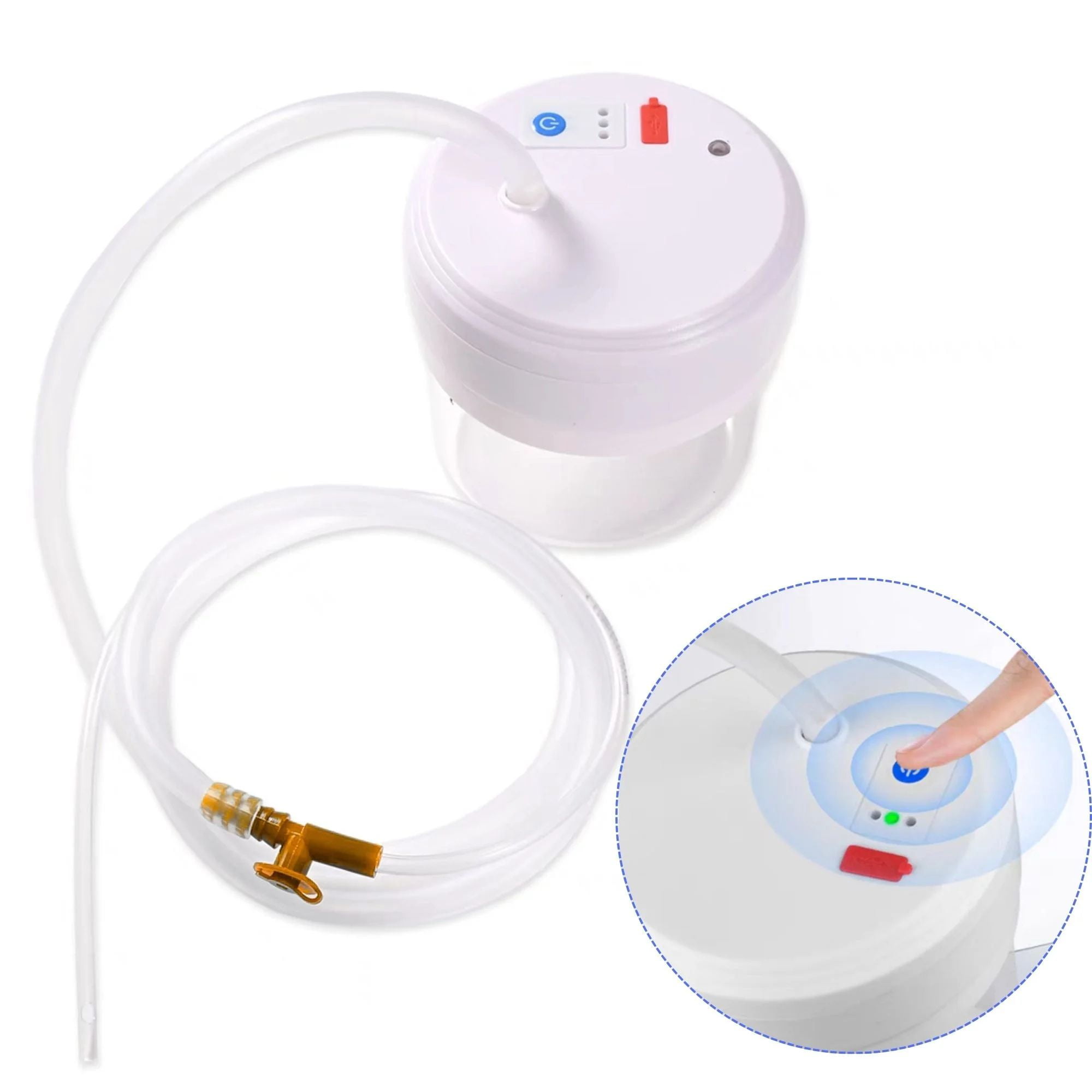 Portable Electric Suction Machine for Mucus – 200ml Automatic Phlegm ...