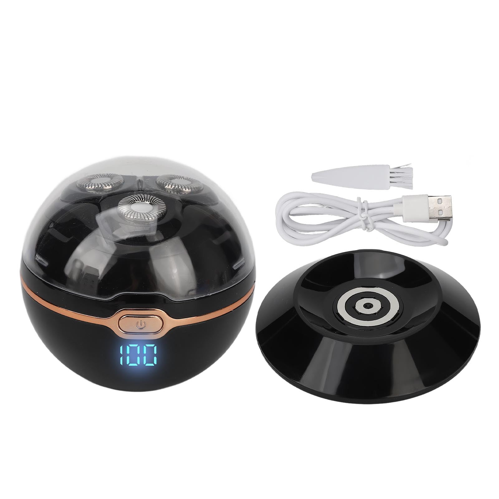 Portable Electric Trimmer, Rechargeable Digital Cutter with 3-Ring ...