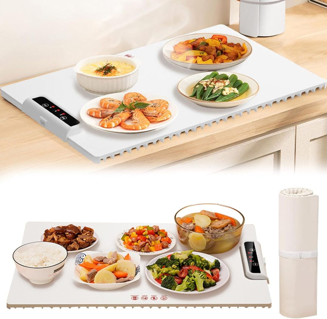 Portable Electric Warming Tray Silicone with Adjustable Temperature ...