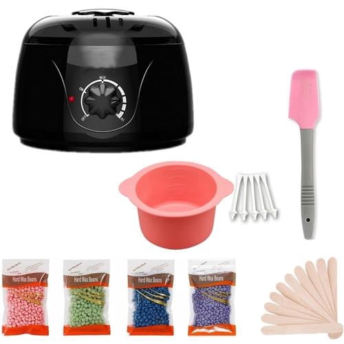 Portable Electric Wax Heater Warmer Kit For Total Body Hair Removal,Pot ...