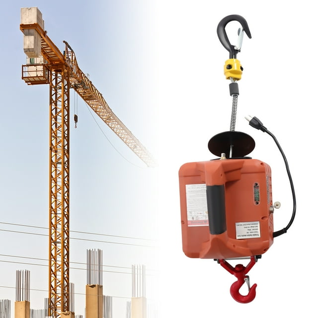Portable Electric Winches 300kg 660lbs Hoist Winch Crane Lift Remote ...