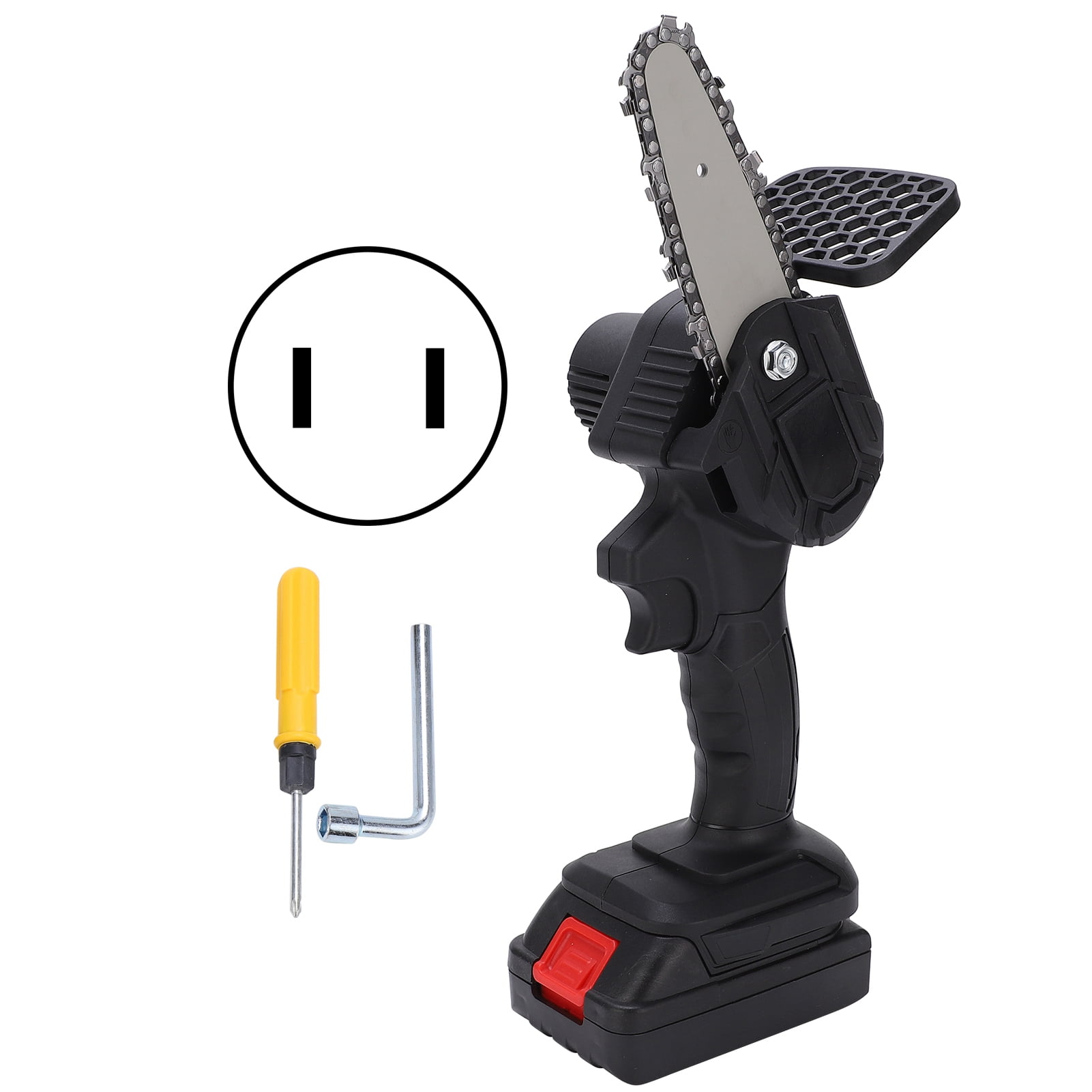 Portable Electronic One-Handed Trimming Tool Chainsaw, Includes AC100 ...