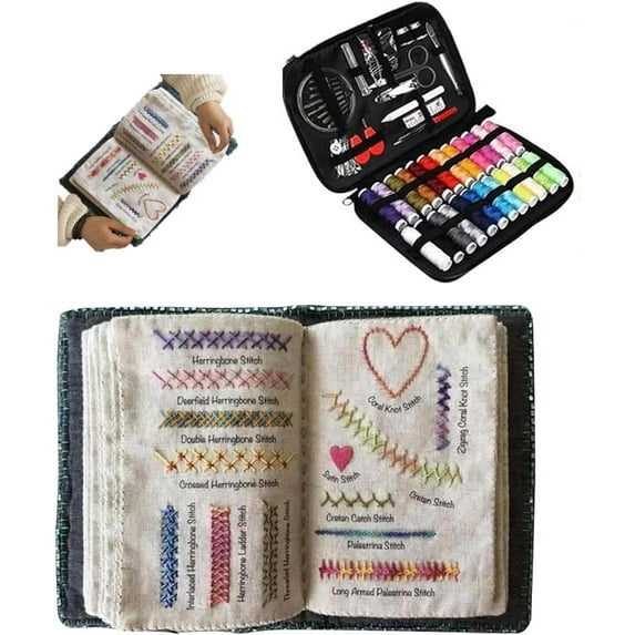 Portable Embroidery Stitch Book Kit, 2026 All Scenario Embroidery ...