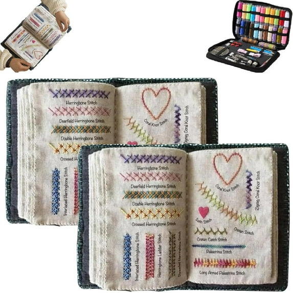 Portable Embroidery Stitch Book Kit, 2026 All Scenario Embroidery ...