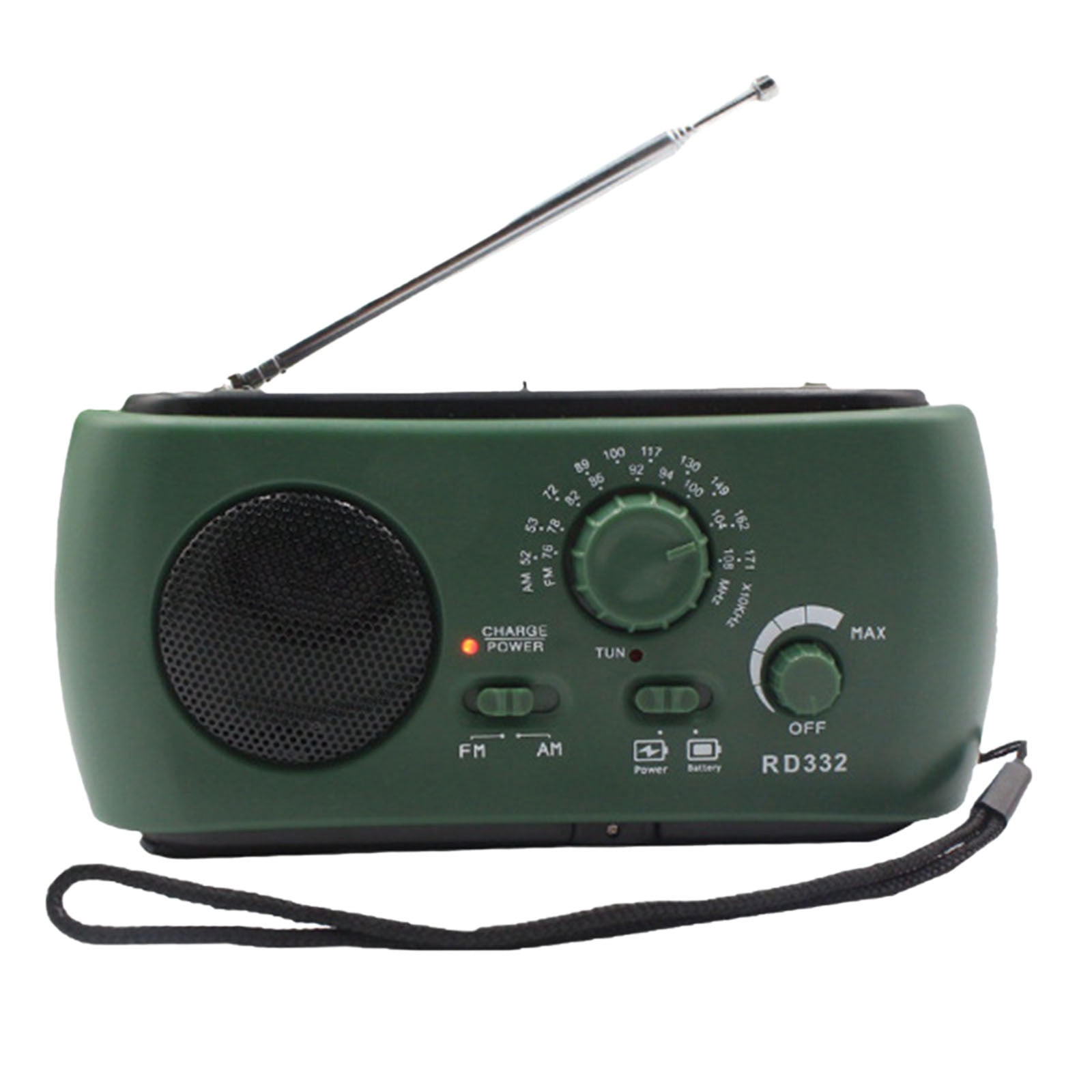 Portable Emergency Crank with AM FM NOAA Weather Bands Integrated LED ...