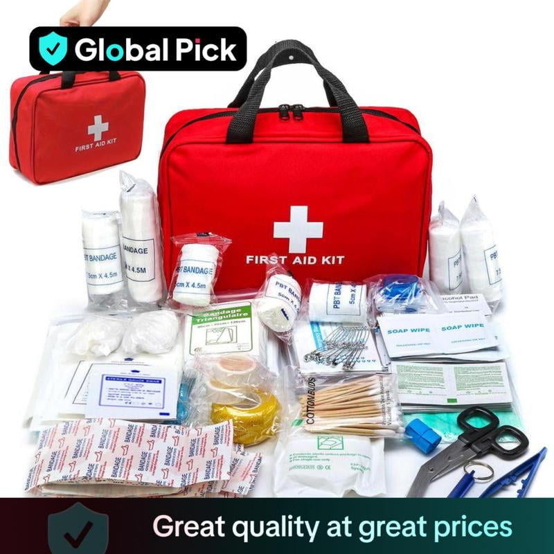 Portable Emergency Kit, 160pcs/bag Outdoor First Aid Kit, Emergency ...