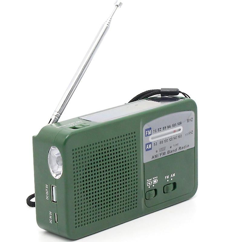 Portable Emergency Radio Solar Dynamo Power Rechargeable Hand Crank Fm ...