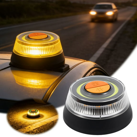 Portable Emergency Strobe Light 2 Mode LED Warning Light For Roadside ...