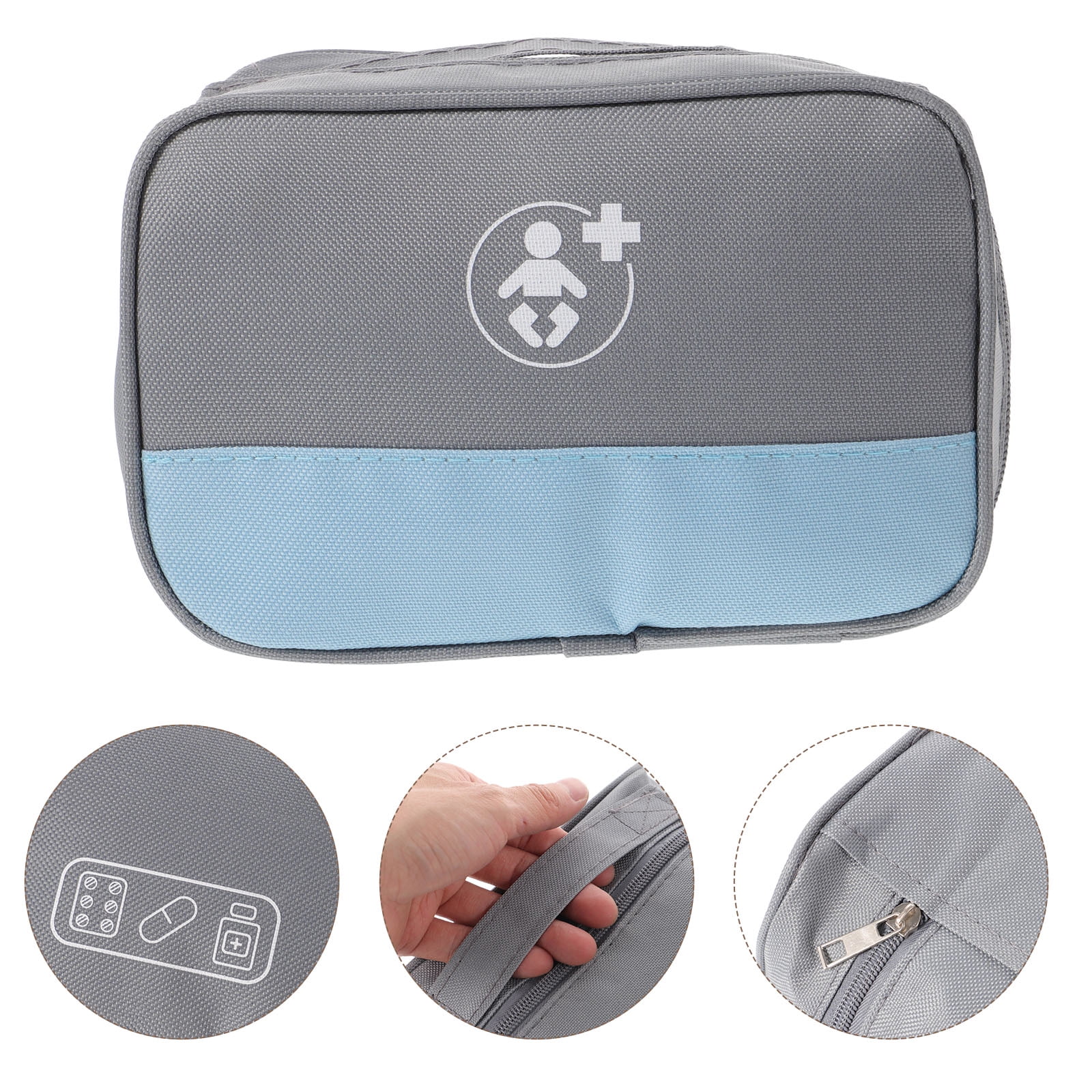 Portable Empty First Aid Kit Bag, Travel Medicine Pouch, Small Medical ...