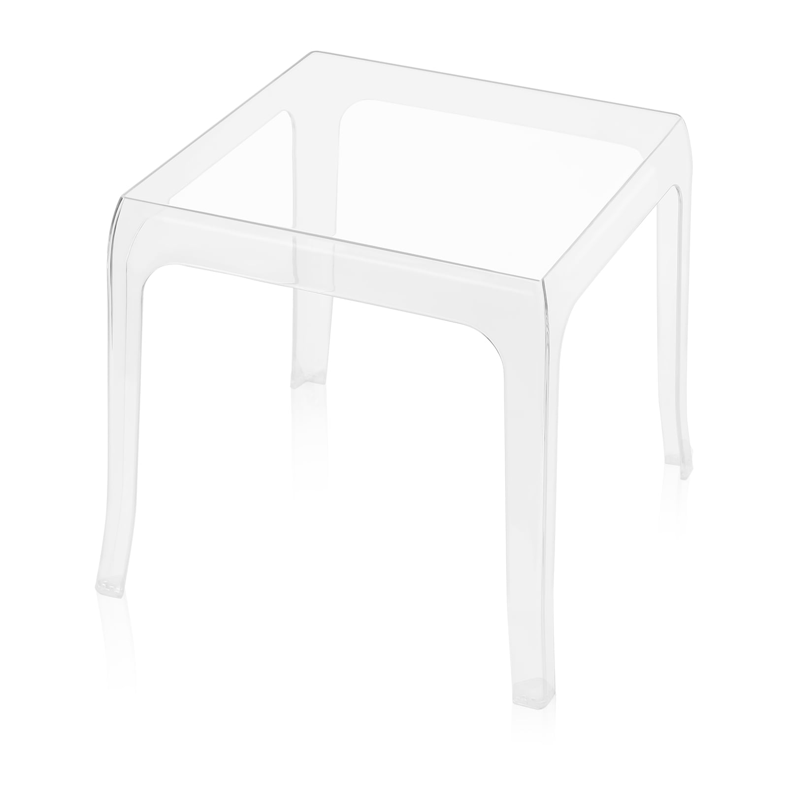 Portable End Table Clear Lightweight Coffee Table - Walmart.com