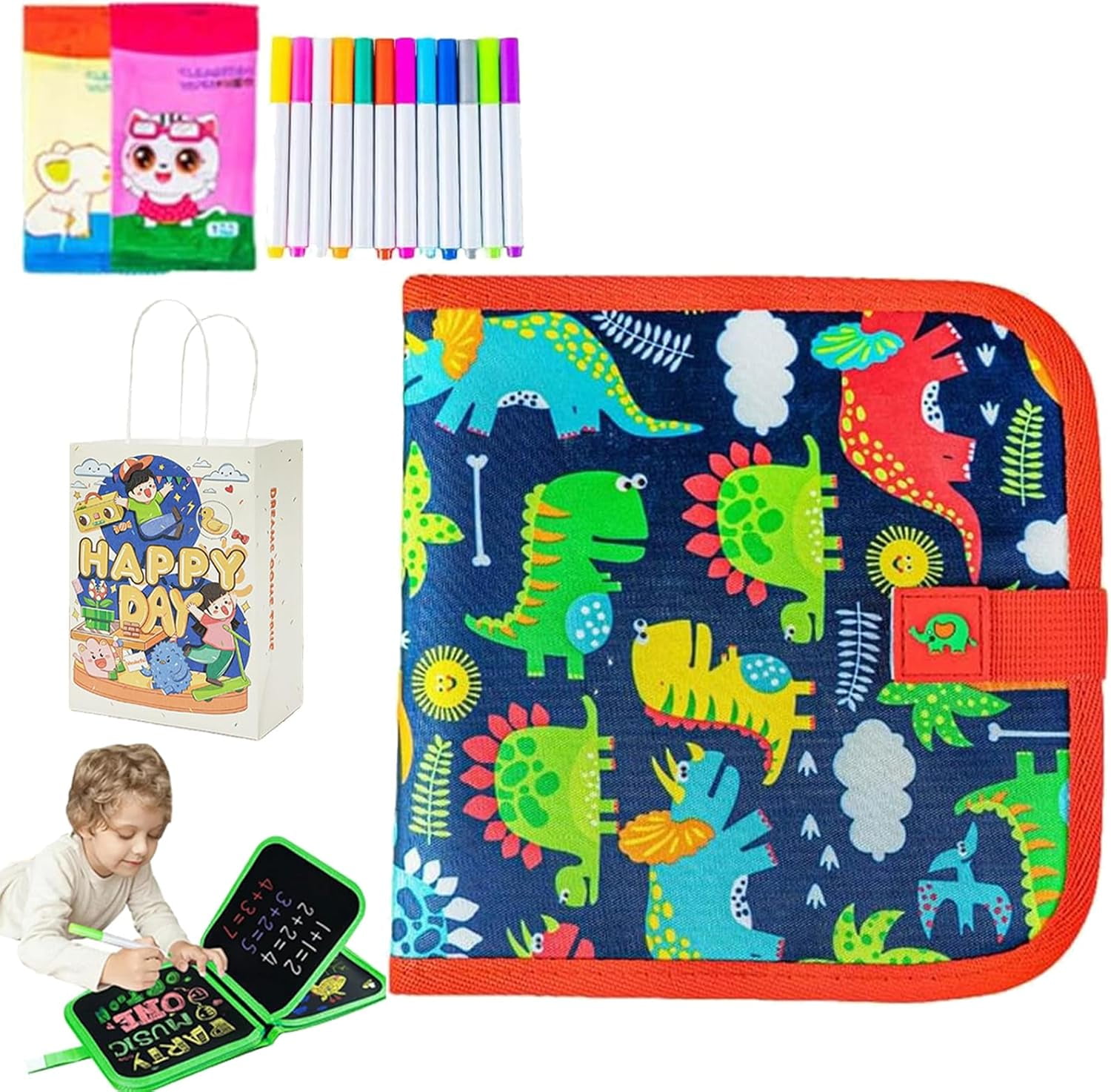 Portable Erasable Graffiti Drawing Book, Magic Blackboard Portable ...
