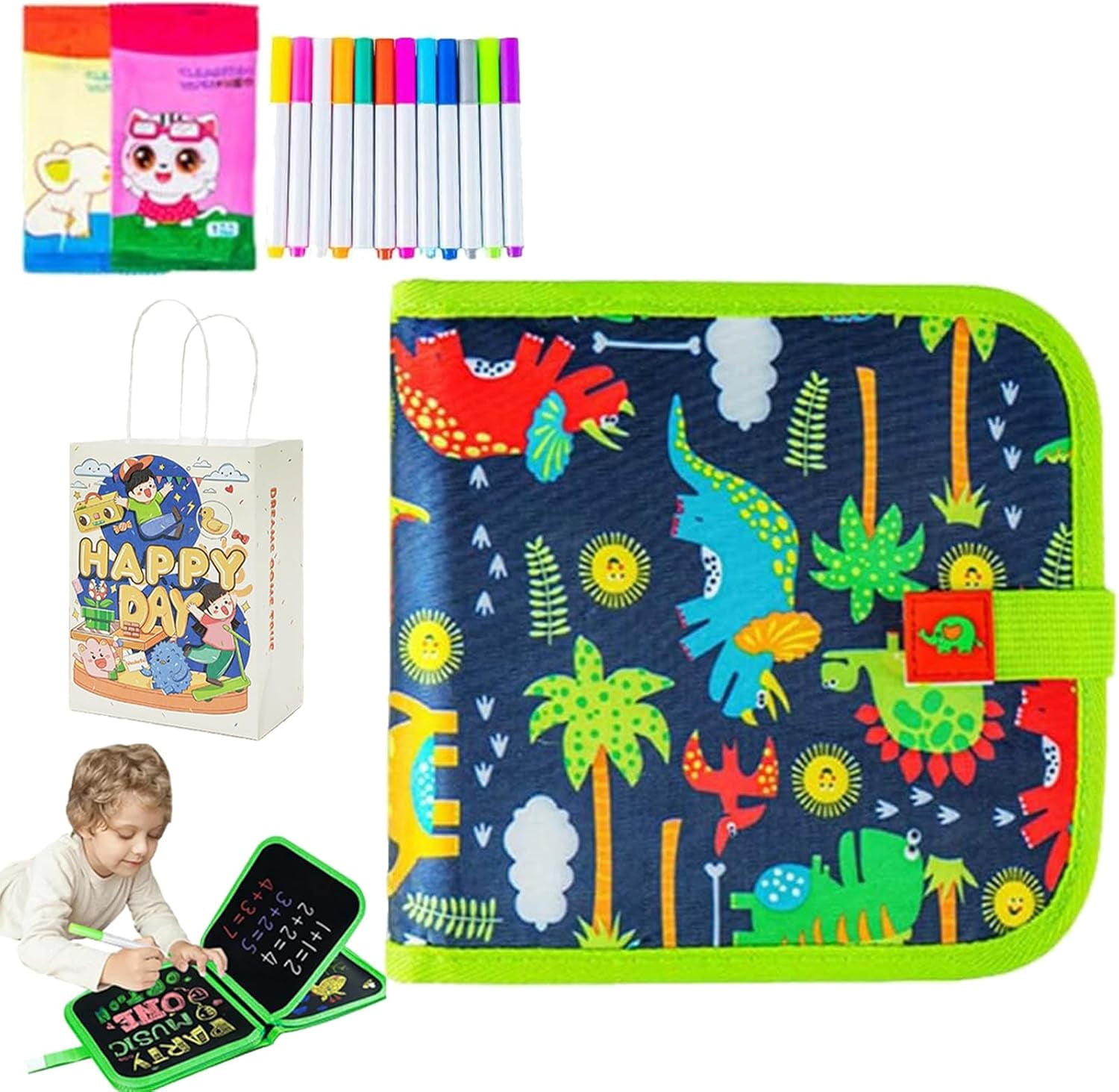 Portable Erasable Graffiti Drawing Book, Magic Blackboard Portable ...