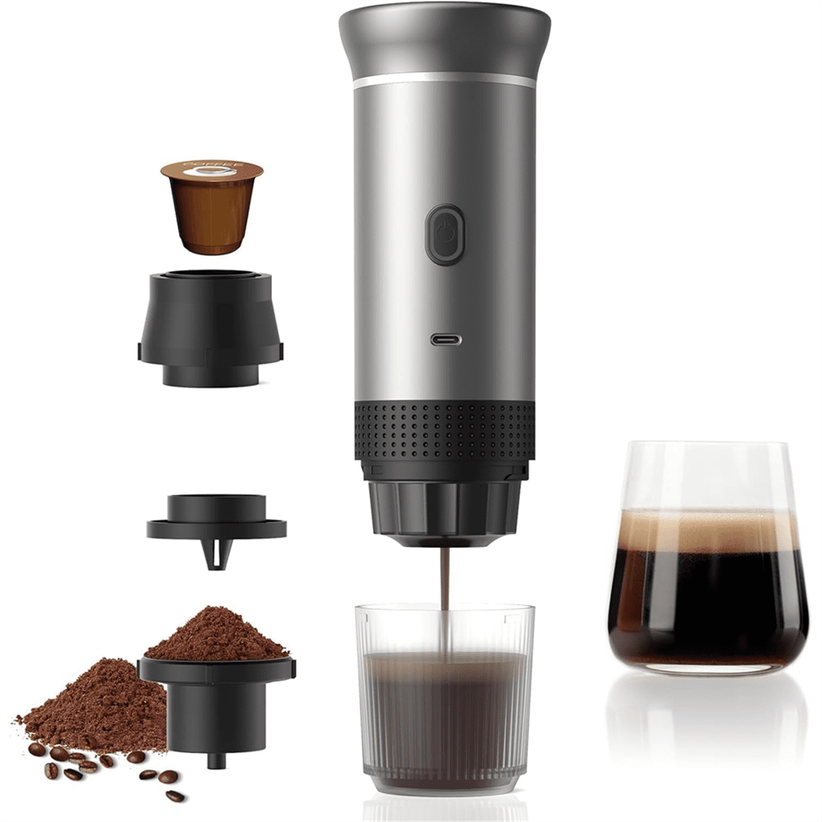 Portable Espresso Coffee Machine , Wireless & Electric, Compatible with ...