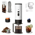 Portable Espresso Maker, 15 Bar 3-in-1 Cordless Coffee Machine with ...