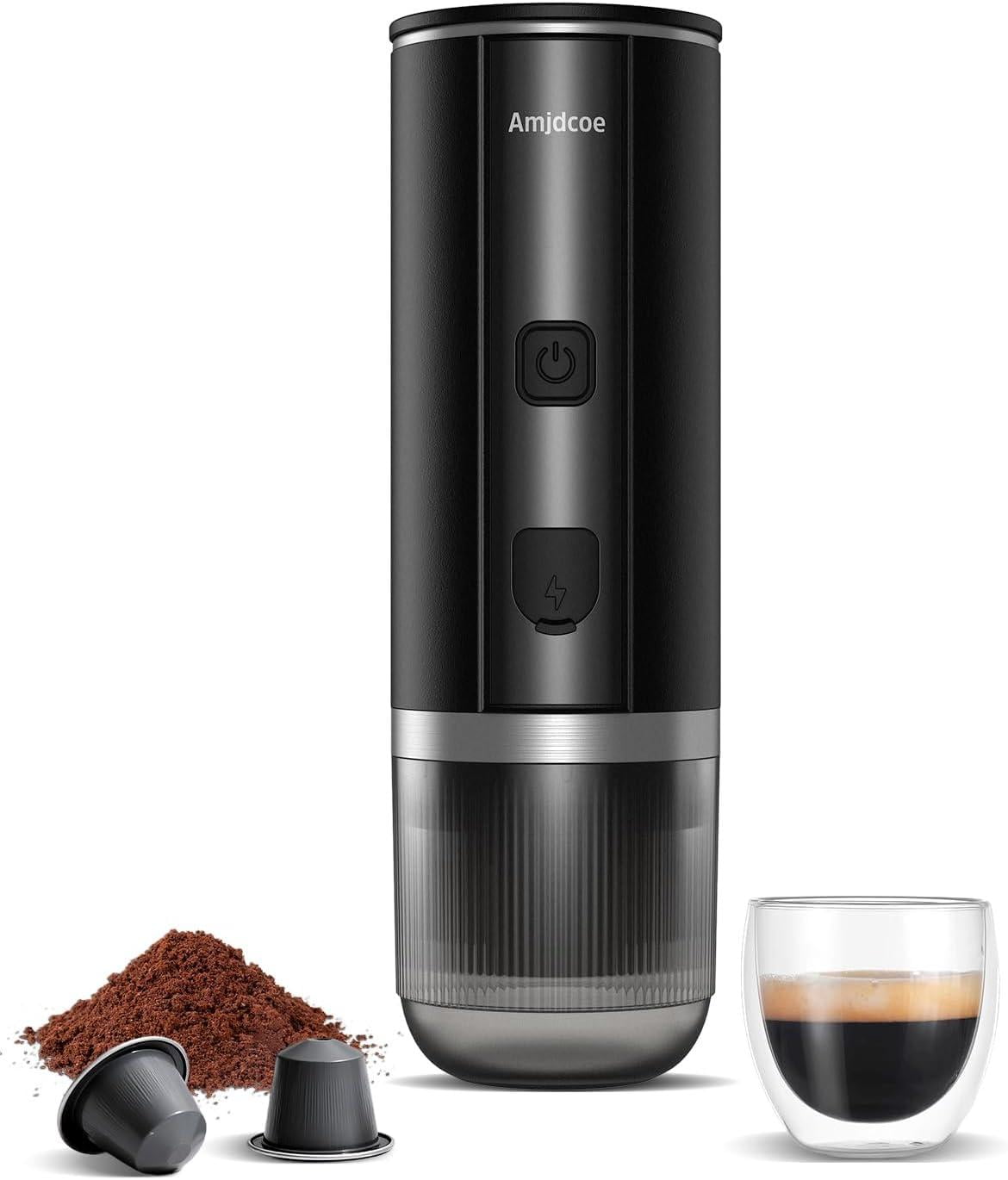 Portable Espresso Maker, 20 Bar Electric Espresso Machine for Travel ...
