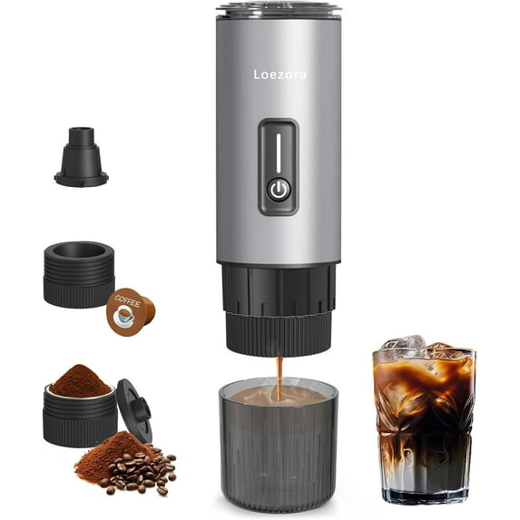 Portable Espresso Maker, 20Bar Professional Pressure, Stainless Steel ...