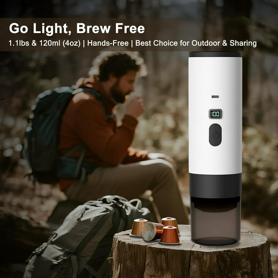 Portable Espresso Maker, Hands-Free Travel Coffee Makers for Camping ...
