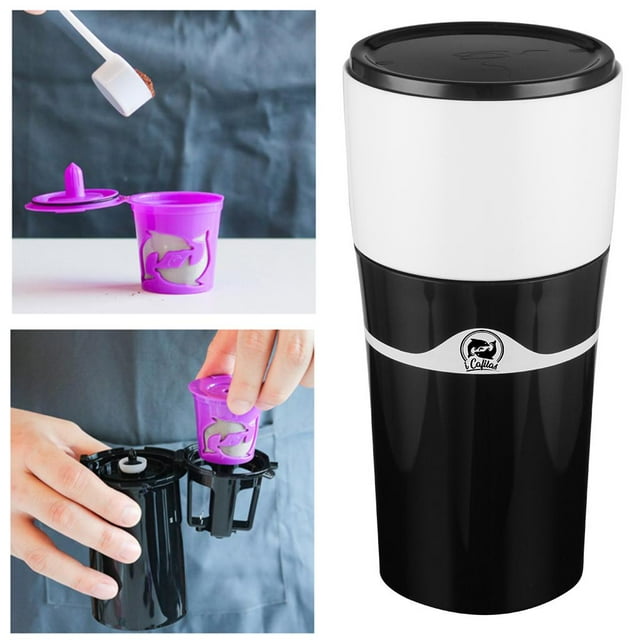 Portable Single Serve Espresso Maker, Cup Brew Machine, Small Travel ...