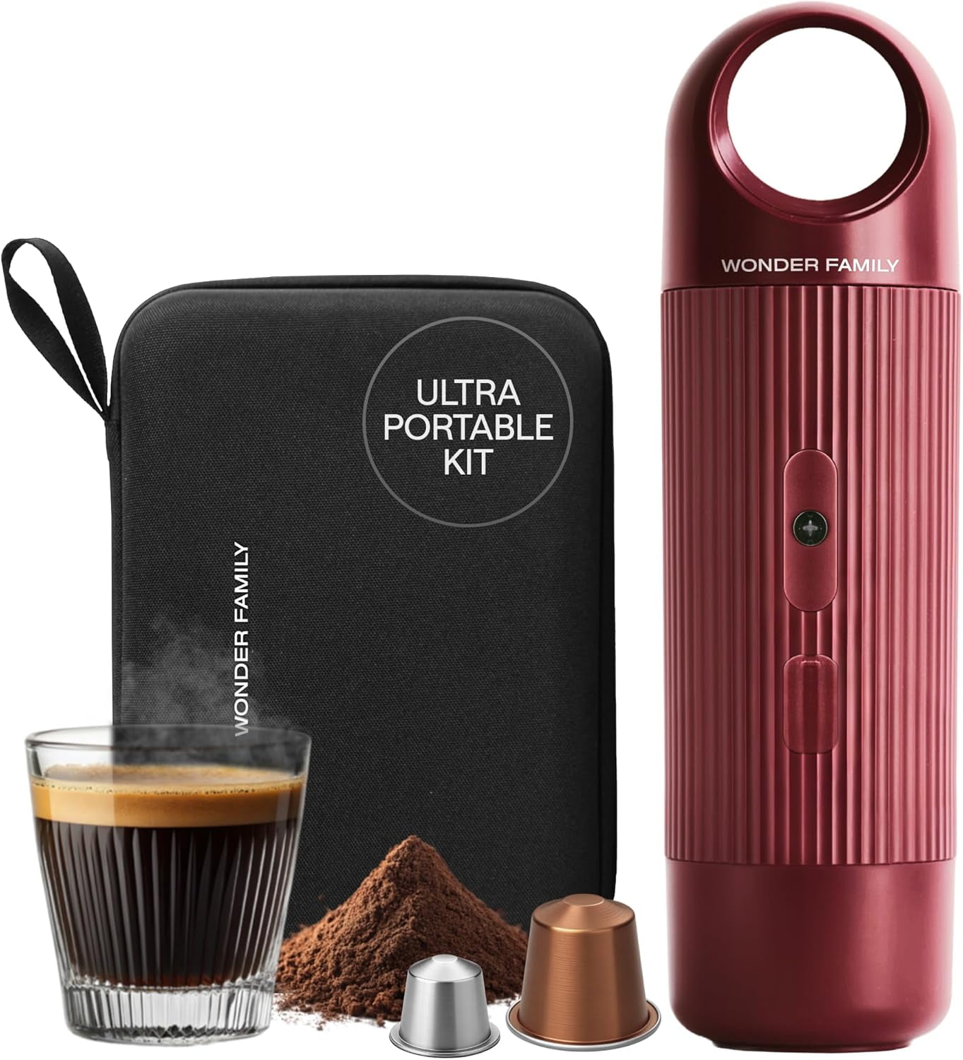 Portable Espresso Maker for Travel - Coffee Maker 5 Cup with Cold Water ...