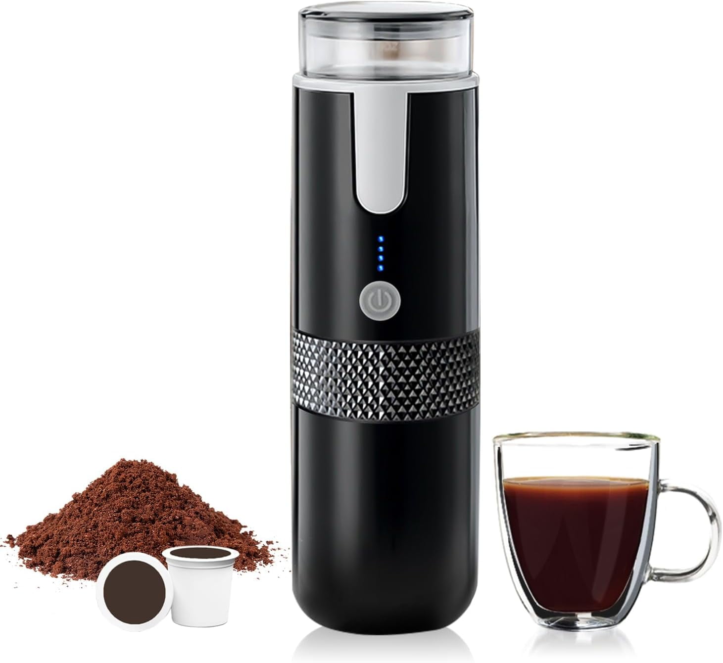 Portable Espresso Maker, Type-C Rechargeable Electric Travel Coffee ...