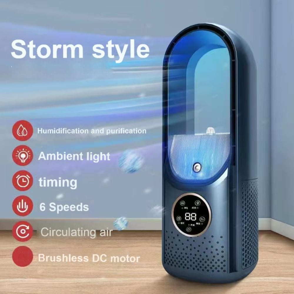 Portable Evaporative Air Cooler with Humidifier - 3-Speed USB Mini AC ...