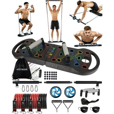 Push Up Board,Home Gym,Portable Exercise Equipment,Pilates Bar and 20 ...