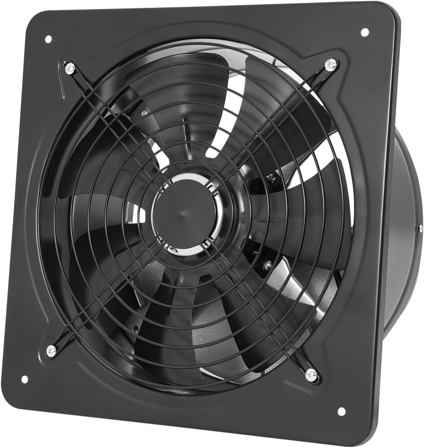 Portable Exhaust Fan, 12" Ventilation Fan Square Mesh Cover Axial Fan ...