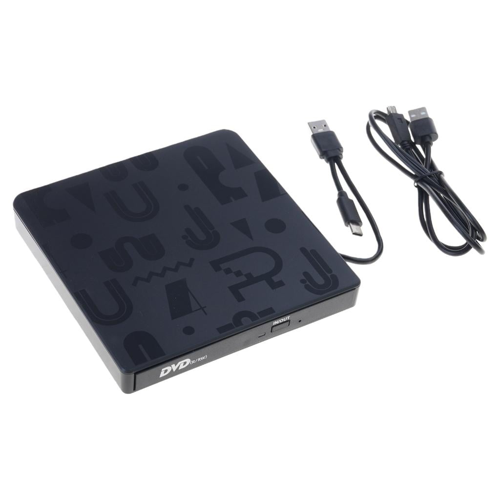 Portable External Dvds Burners Drive With Builts In USB Type C Cable ...