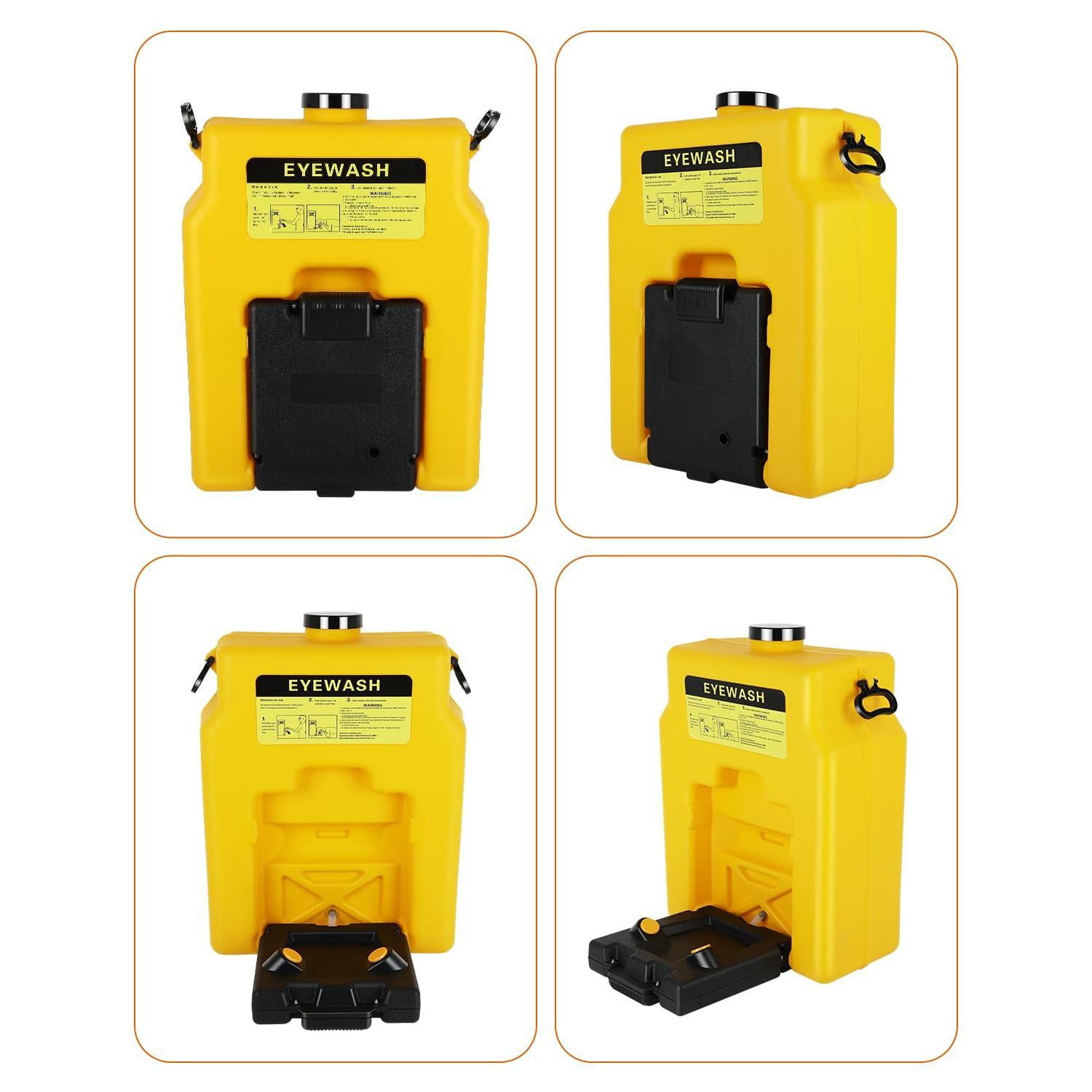 Portable Eye Wash Station OSHA Approved,14 Gallon(53L) Wall Mounted ...